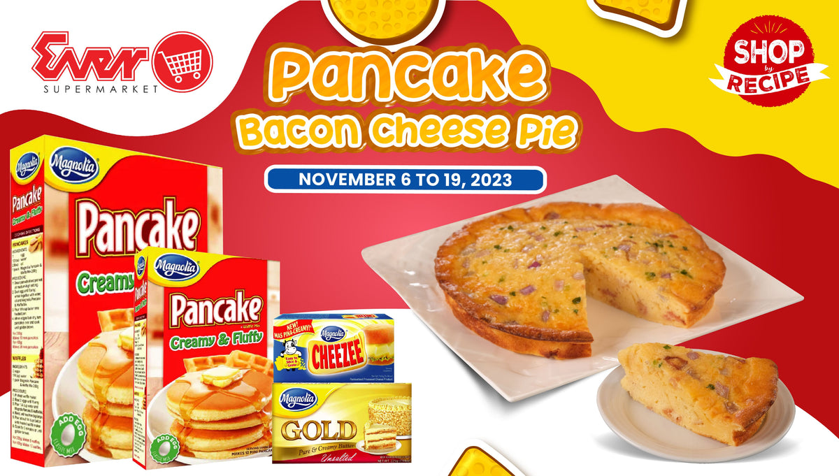 PANCAKE BACON CHEESE PIE