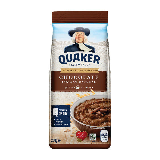 Quaker Chocolate Instant Oatmeal 200g – Ever Supermarket