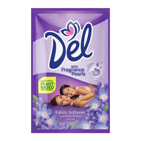Del Fabric Softener Lavender Breeze Purple 240ml