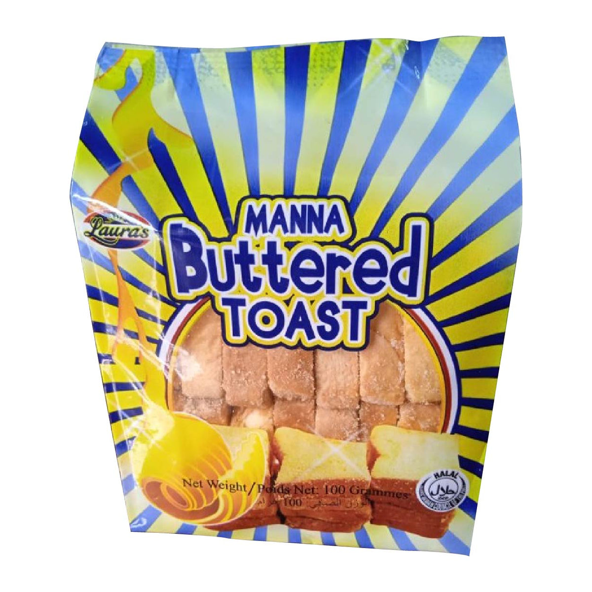 Laura's Manna Buttered Toast 100g