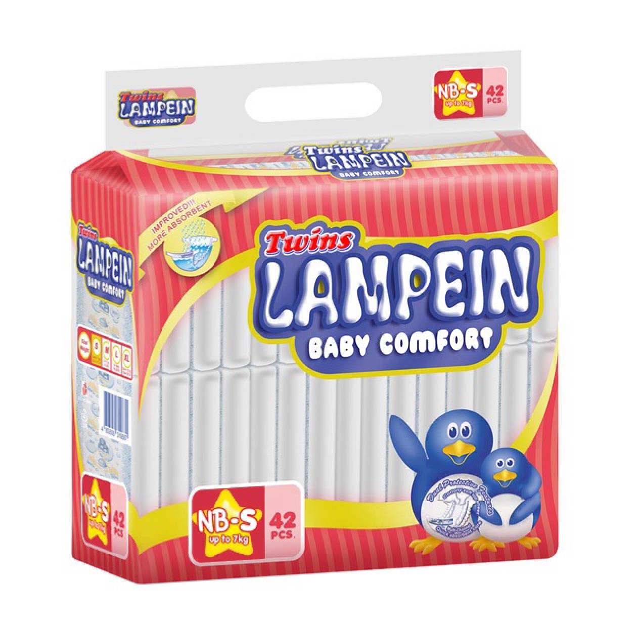 Lampein Twins Baby Comfort Diaper NB-S 42s – Ever Supermarket