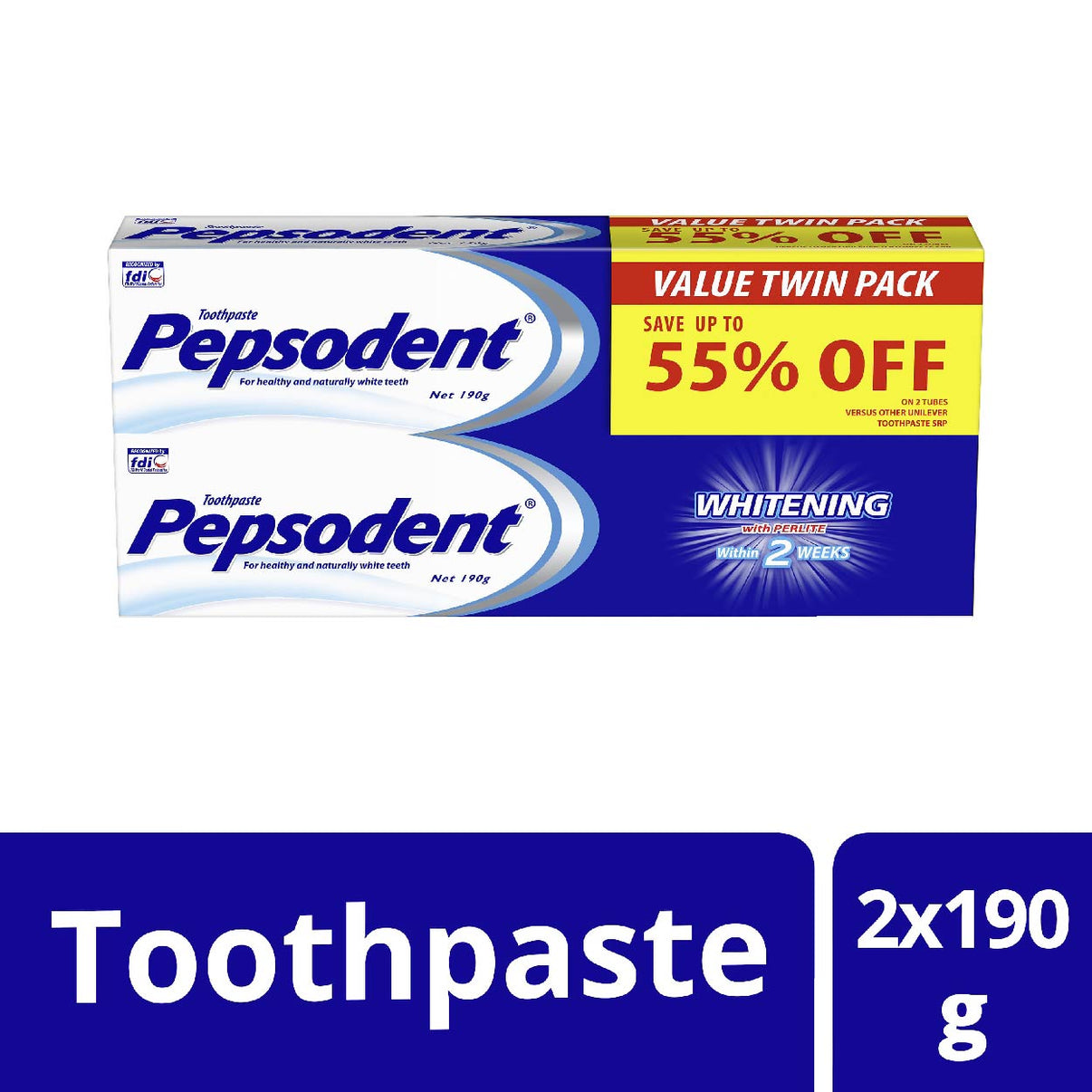 Pepsodent Toothpaste Whitening 190g Value Twin Pack – Ever Supermarket