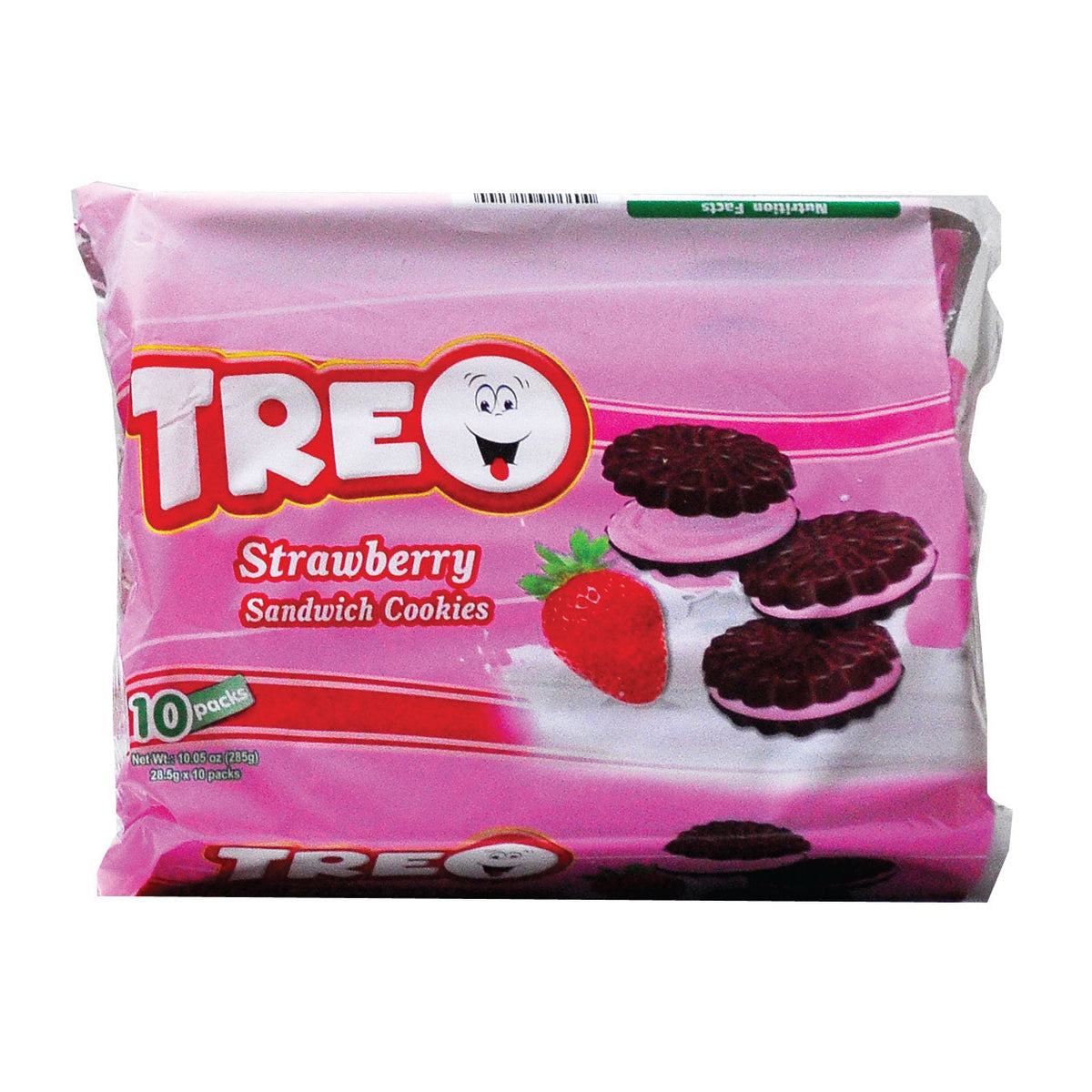 Treo Strawberry Sandwich Cookies 10 packs
