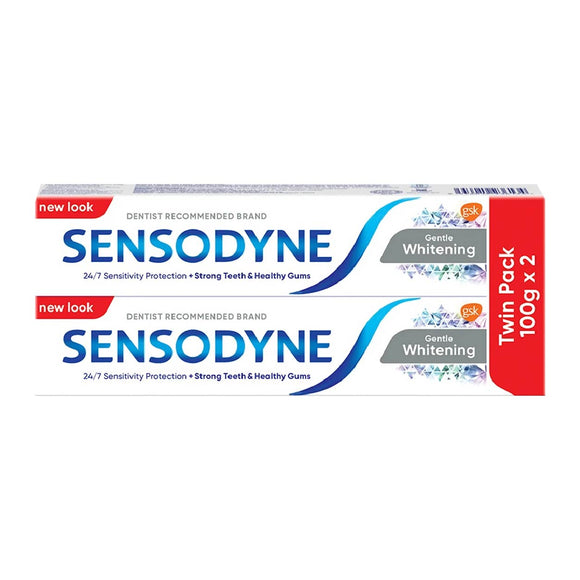 Sensodyne Toothpaste Gentle Whitening 2x100g Twin Pack