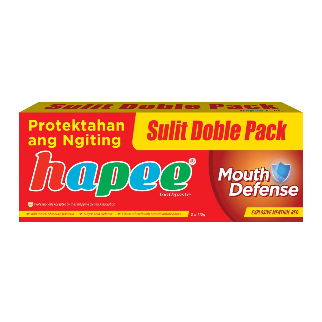 Hapee Toothpaste Explosive Menthol Red Sulit Doble Pack 2x115g – Ever ...