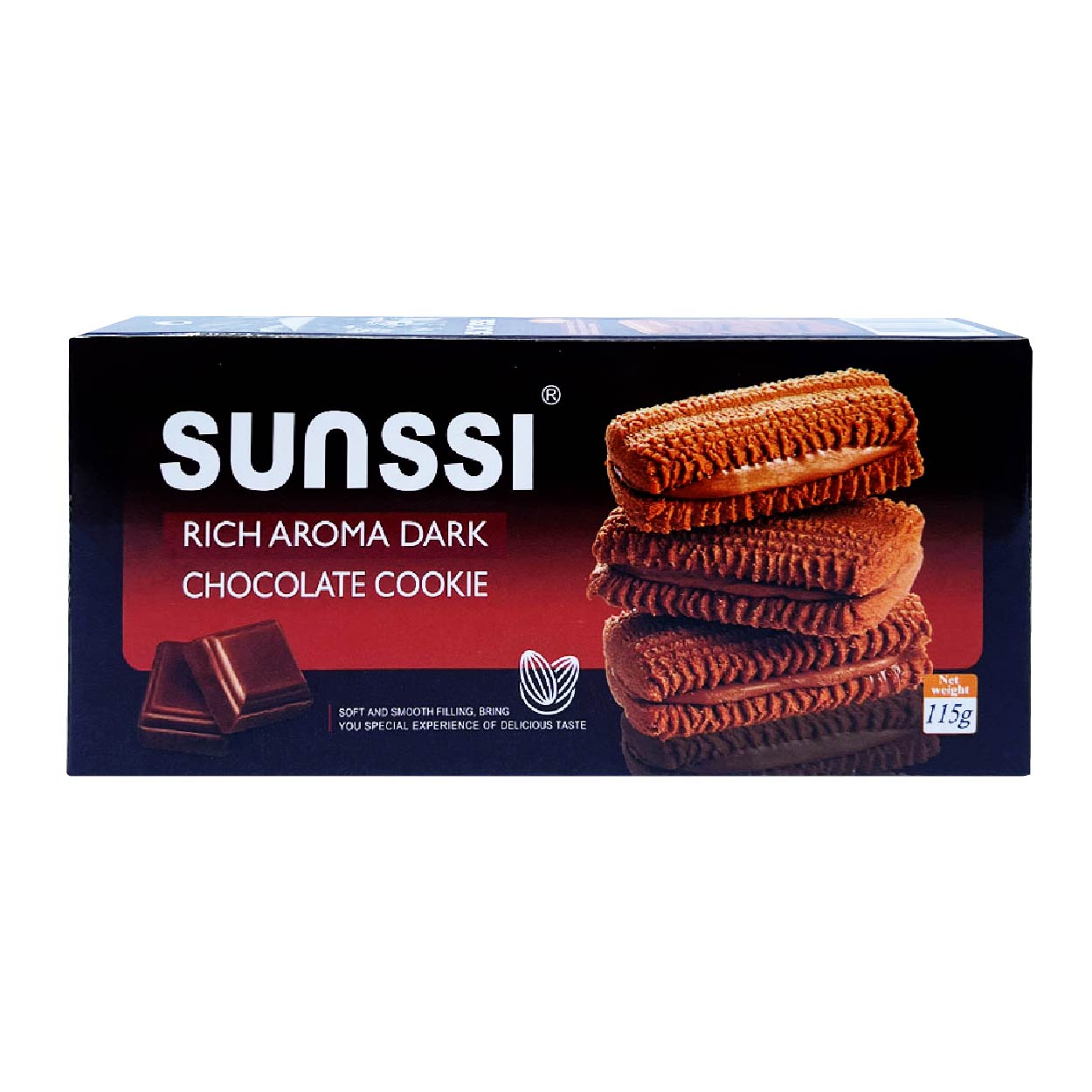 Sunssi Rich Aroma Dark Chocolate Cookie Sandwich 115g – Ever Supermarket