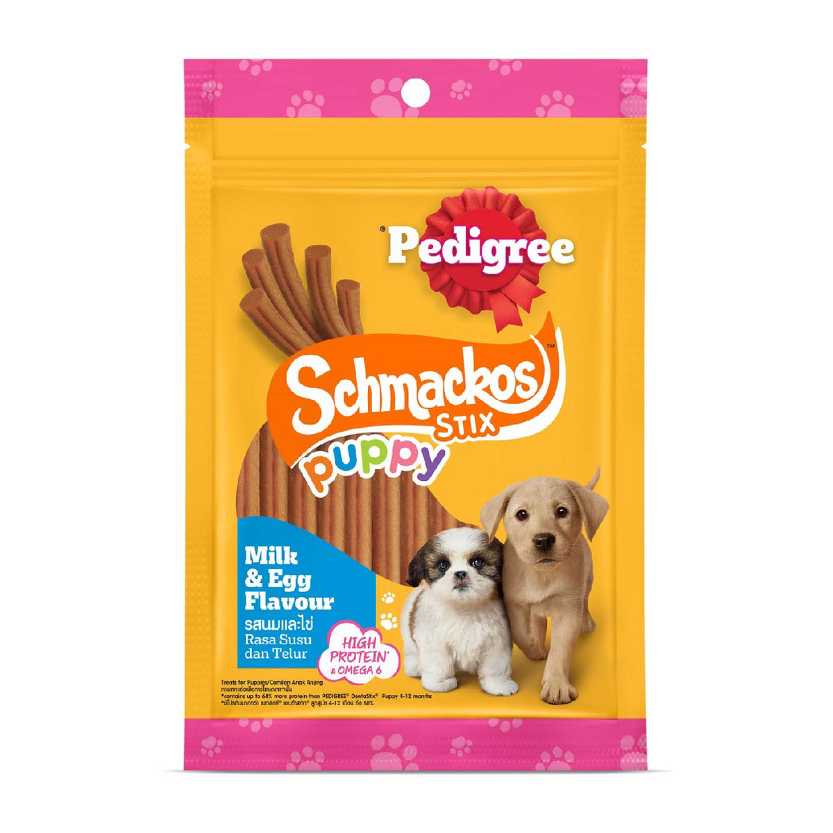 Pedigree Schmackos Stix Puppy Milk & Egg Flavour Dog Treats 70g