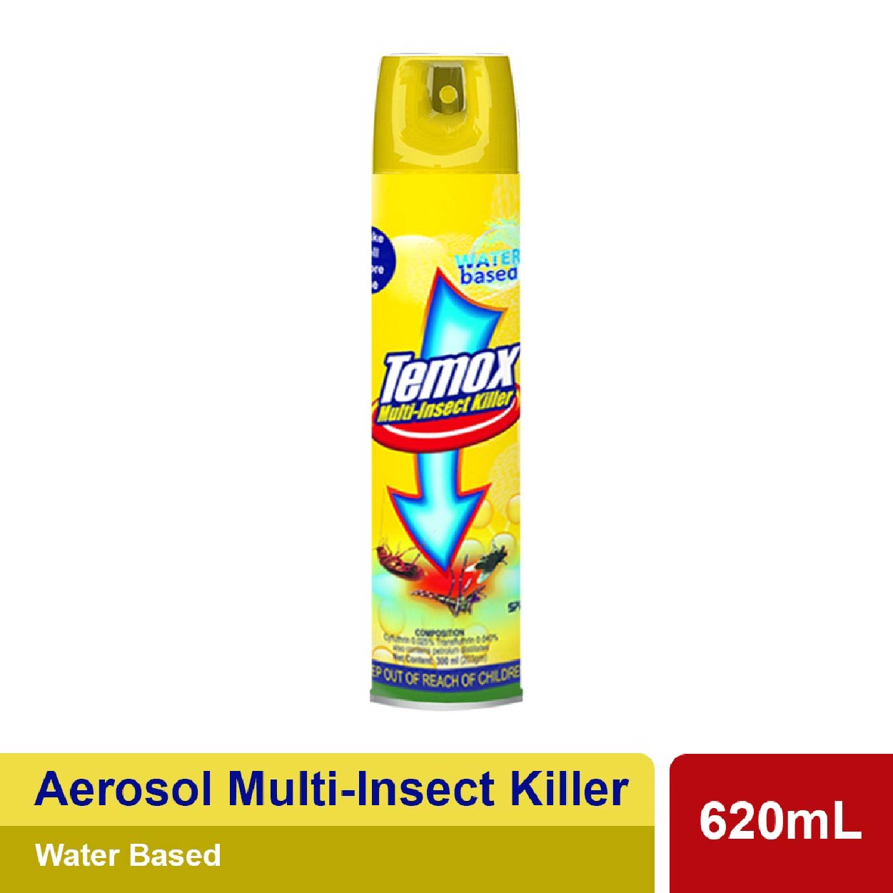 Temox Aerosol Multi Insect Killer Water Based 620ml – Ever Supermarket