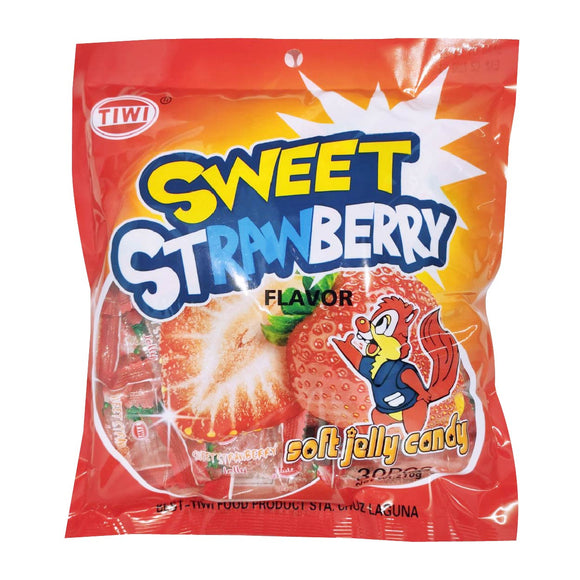 Tiwi Sweet Strawberry Soft Jelly Candy 30s