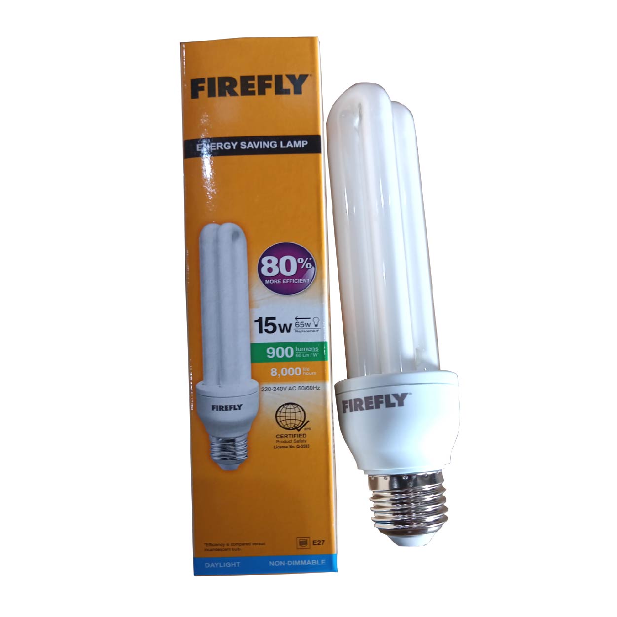 Firefly CFL Bulb Energy Saving Lamp Daylight 2u 15 watts – Ever Supermarket