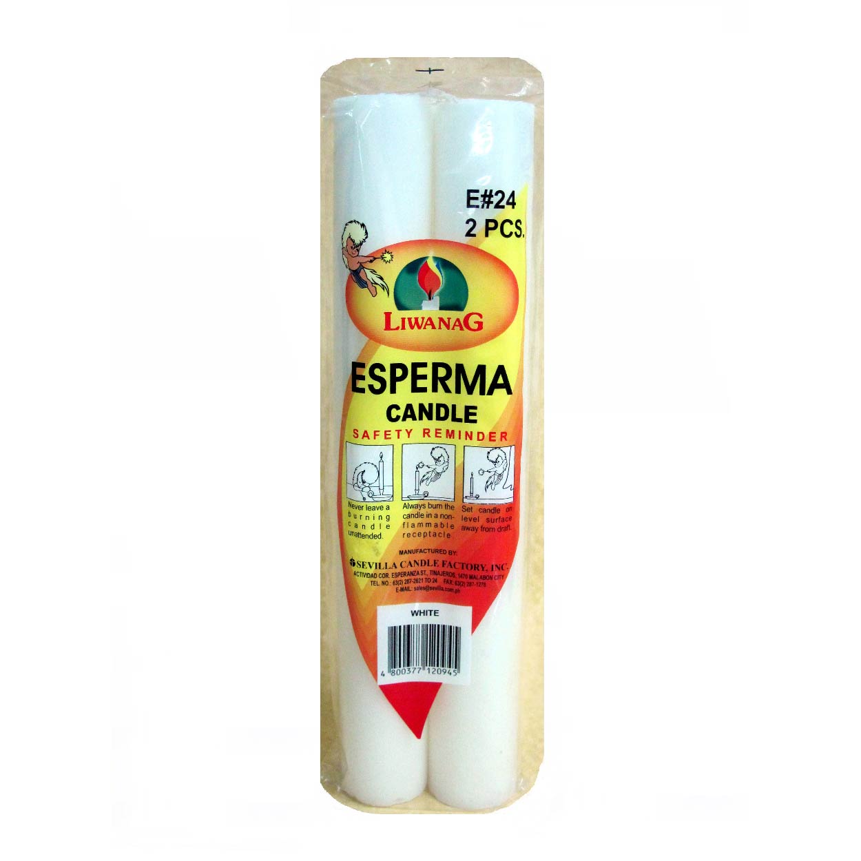 Liwanag Candle Esperma E#24 White 2s – Ever Supermarket